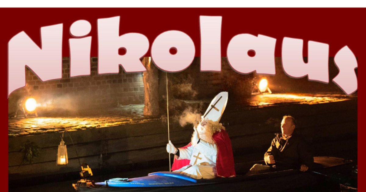 Nikolaus kommt über die Niers | Gemeinde Wachtendonk